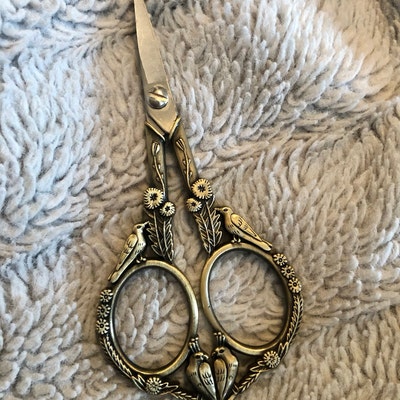 Feathered Friends Embroidery Scissors Bird Quilting Scissors in Antique ...
