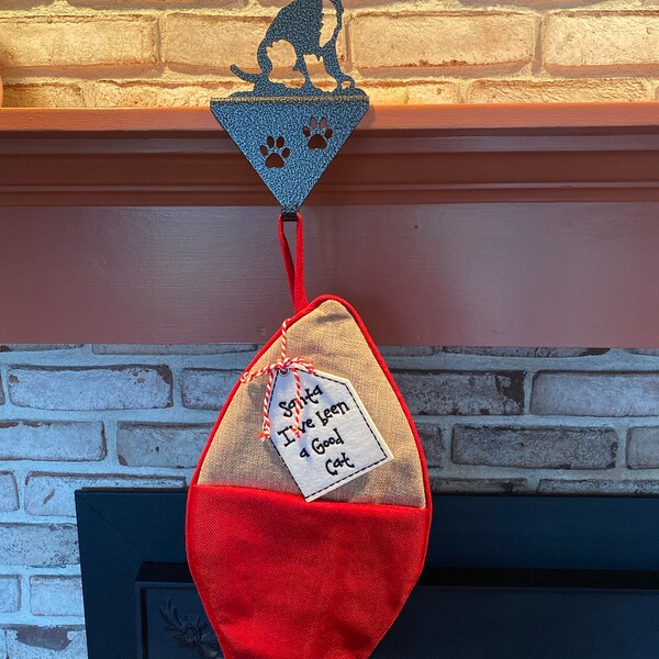 Kitten Christmas Stocking Holder - Etsy