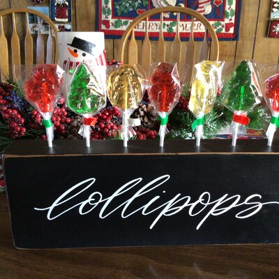 Vintage Clear Toy Candy, Barley Lollipops 9 Count Vintage 3 Dimensional ...