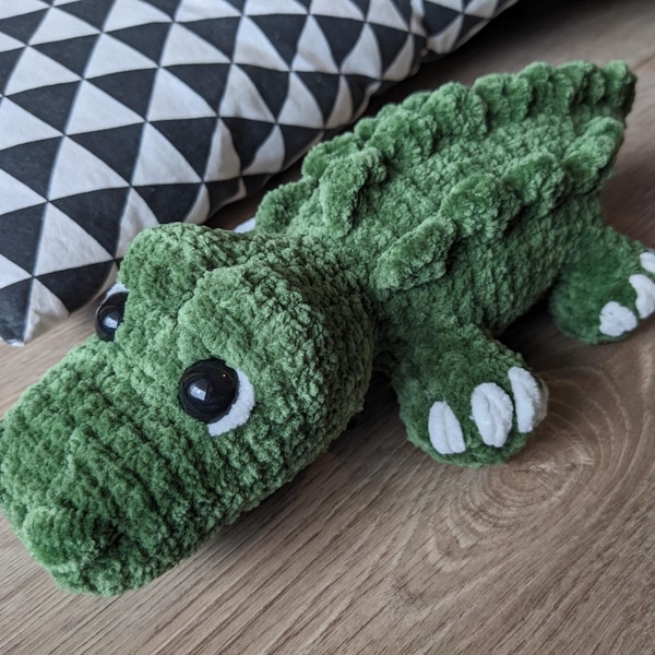 No Sew Alligator Crochet Pattern Crocodile Amigurumi Pattern DIY ...