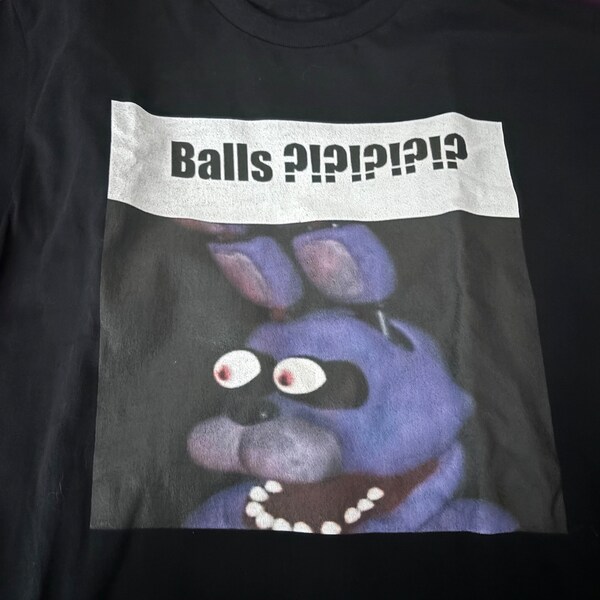 Bonny Balls Freddy Fazbear FNAF Five Nights at Freddy's Meme T-shirt ...
