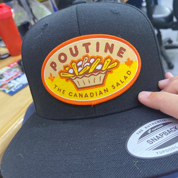 Poutine the Canadian Salad Iron on Patch Embroidered Sew on Canada ...