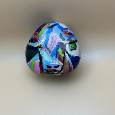 Rose Garden Painted Rock-hand Painted Rose Rock-rock Art-stone Art ...