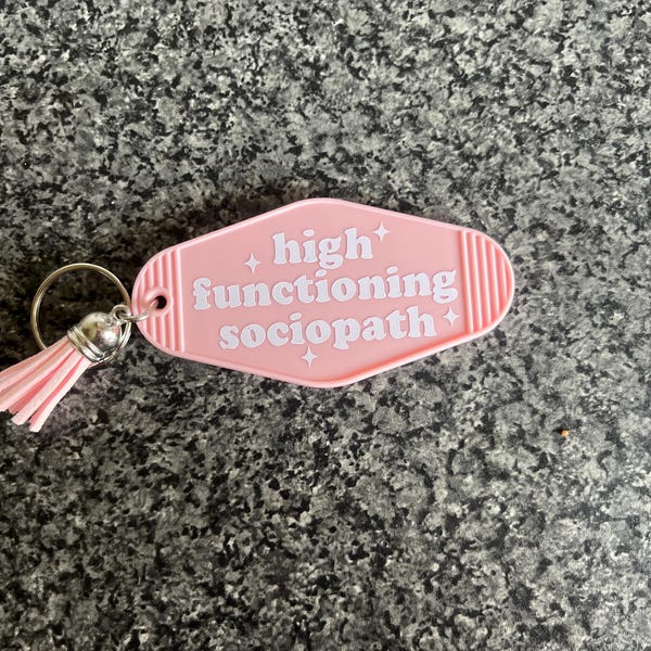 Girl Boss Fun Personalised Motel Keyrings Unique Slogan Keyrings Quirky ...
