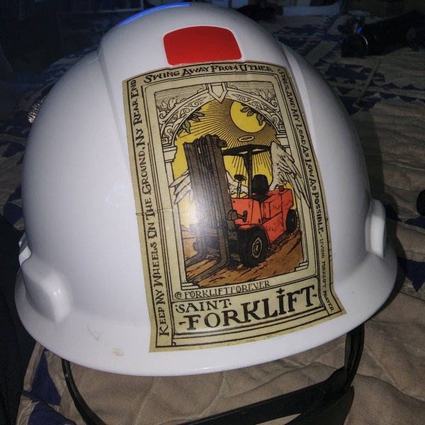Saint Forklift Enamel Pin - Etsy UK