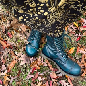 GRIPFAST Vintage 90's, 10 Hole Steel Toe, Men's Black Boots, Commando ...