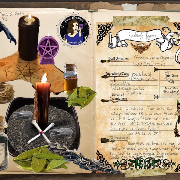 Book Blessing Printable / Grimoire Downloads / Book of Shadows ...