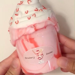 Peach Icee with Custard slime jelly slime butter slime scented | Etsy