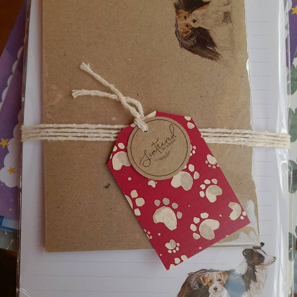 DOG Notepaper Set - Set of 20 - Dog Stationery - Choose Your Dog Breed ...