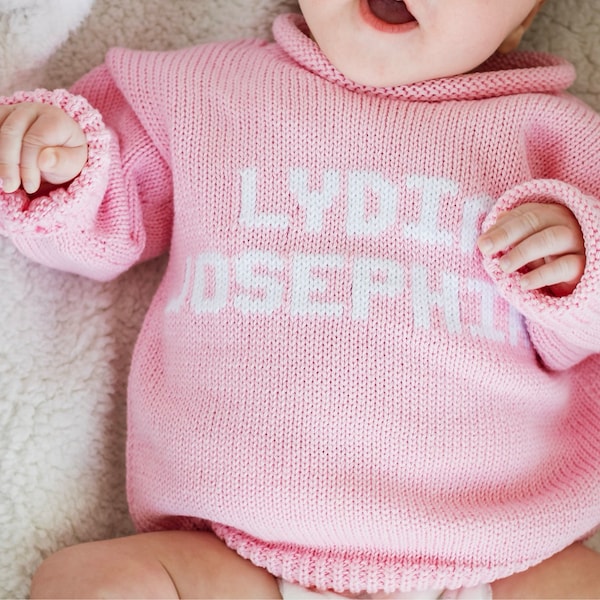 Classic Ribbed Pullover With Name or Monogram | Personalized Sweater ...