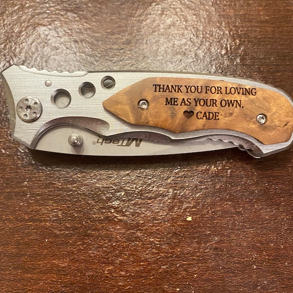 Stepfather of the Bride Knife Gift From Groom - Step Father Wedding ...