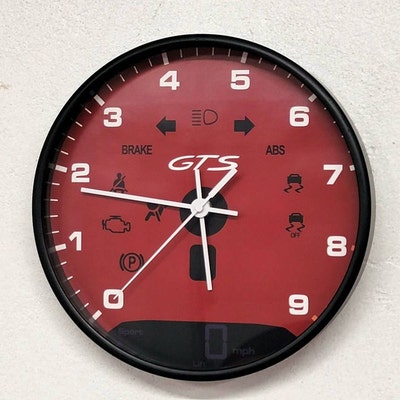 Ferrari Inspired Gray Tach Wall Clock Christmas - Etsy