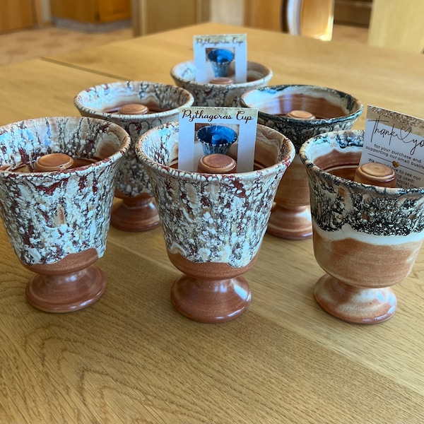 Set of Four 4 Pythagoras Cups Pythagoras Mugs Pythagorean Cups Greedy ...
