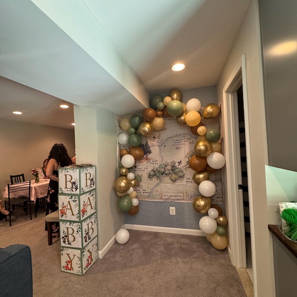 Bluey Balloon Backdrop, Let's Pawty Balloon Garland, Bluey Birthday ...