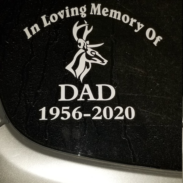 Personalized Remembrance Decal: in Loving Memory, Car/window Sticker - Etsy