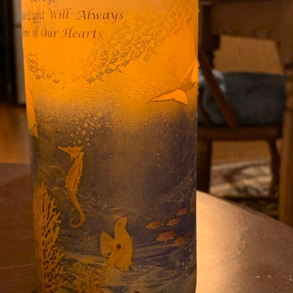 LED Candle "sea Stars" - 3D Effect Natural Sand - Sea Beach Ocean ...