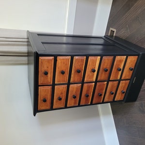 Mid-century Modern slanted Cabinet Walnut Wood - Etsy