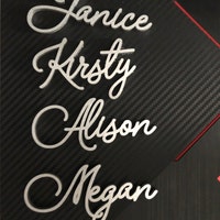 Laser Cut Name Sign, Wooden Name Sign, Family Name Sign, Wedding Place ...