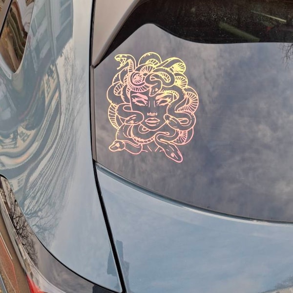 Medusa Vinyl Car Decal - Etsy