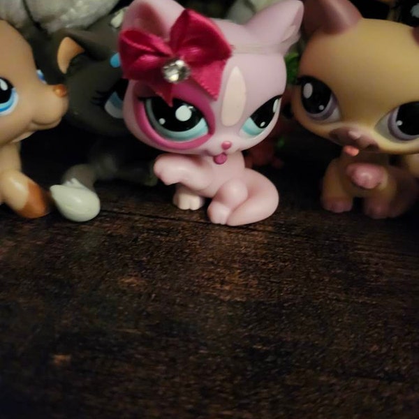 Littlest Pet Shop Set Monkey and Bunny Rabbit Friends With Original ...