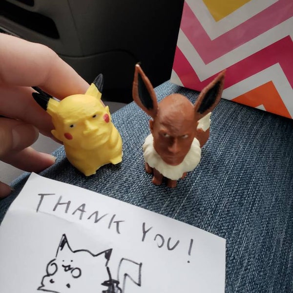 The "rockachu" Pikachu X the Rock 3D Printed Figure - Etsy