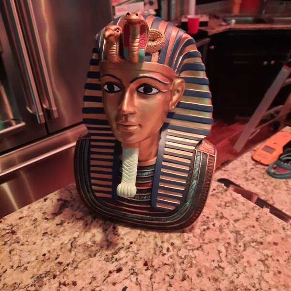 Egyptian Tutankhamen Golden Mask King Tut 12'' H - Etsy