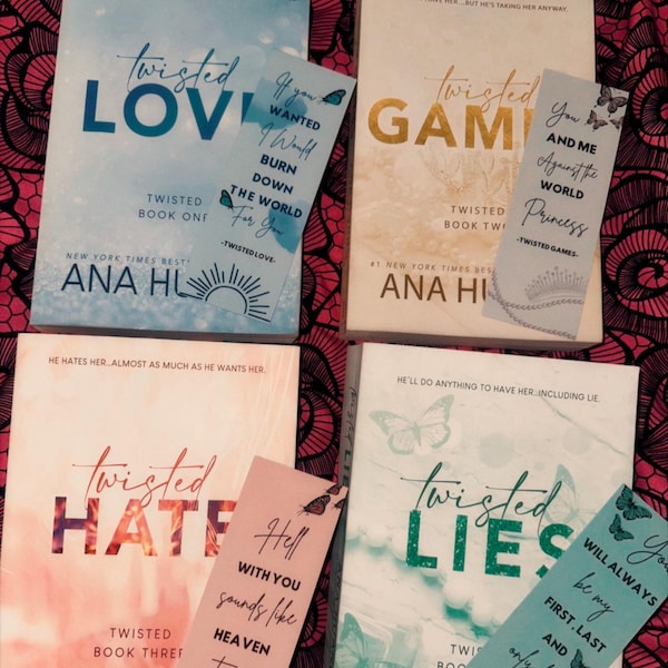 Twisted Series Bookmarks - Twisted Love | Twisted Games | Twisted Hate ...