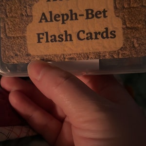 Hebrew Aleph Bet Flash Cards With Ancient Pictograph, Paleo & Modern ...
