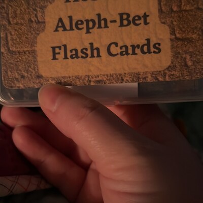 Hebrew Aleph Bet Flash Cards With Ancient Pictograph, Paleo & Modern ...