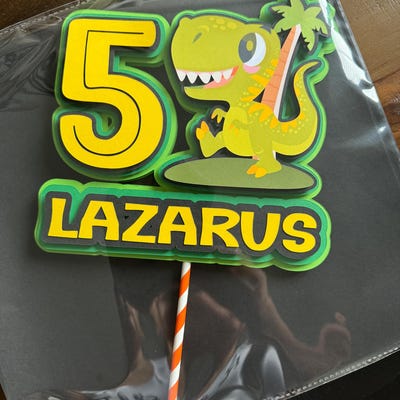 Construction Birthday Theme Bulldozer Design Party Cake Topper Cupcake ...