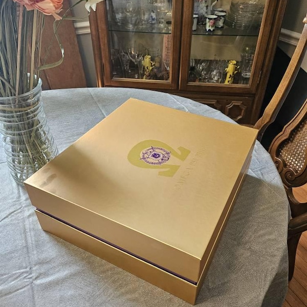 Omega Psi Phi Keepsake Boot Box: Gold & Purple Fraternity Gift - Etsy
