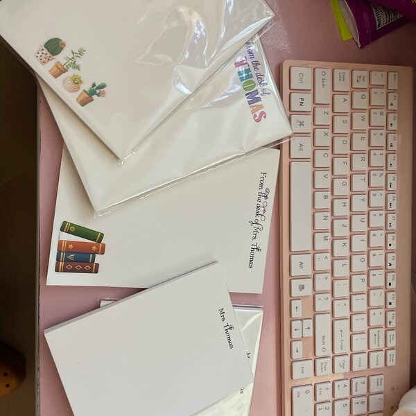 Math Teacher Notepad, Personalized Notepad, Teacher Gift, Stocking ...