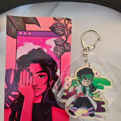 VAPORWAVE VIBES 2.5 Holographic Acrylic Keychain - Etsy