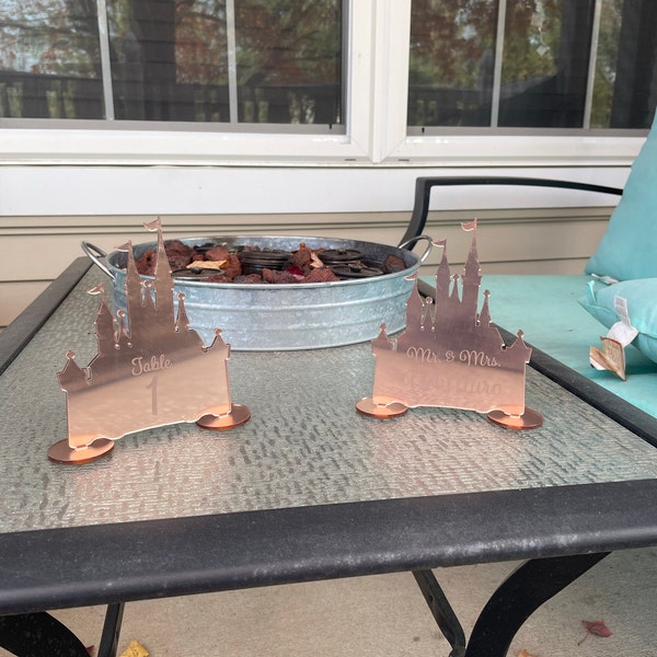 Castle Wedding Name Place Card, Sign, Centerpiece, Table Numbers, Cake ...