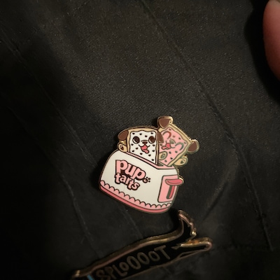 Pup Tarts Hard Enamel Lapel Pin - Etsy