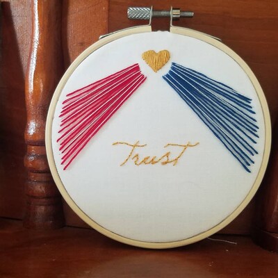 Divine Mercy trust Embroidery Pattern. Catholic Embroidery. Gift for ...