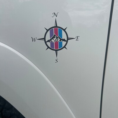 Many Colors & Sizes Tri 3 Color Retro Racing Stripes Rainbow Vinyl Die ...