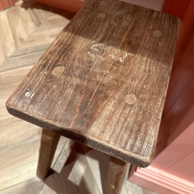 Vintage Wooden Style Farm Milking Stool - Etsy