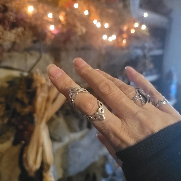 Sterling Silver Arthritis Finger Splint Ring,mallet Finger Splint ...