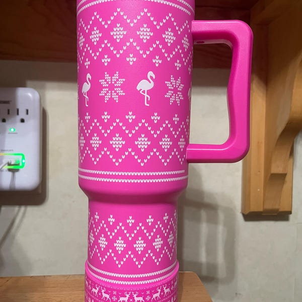 Pink Sugar Checkered Texture Boot Stanley/simple Modern/brumate ...