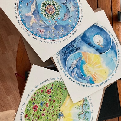 Just Be, Mindful Mandala Greeting Card - Etsy