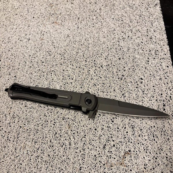 Spring Assisted Open Folding Knife. Stiletto Blade Pocket Knife. - Etsy