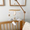 Hot Air Balloon Baby Mobile: Moon Stars Clouds Cot Mobile, Neutral ...