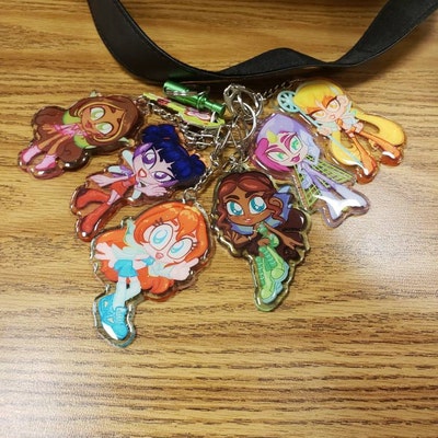 Winx Club Glitter Acrylic Keychains - Etsy