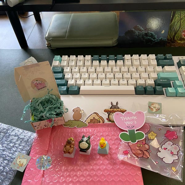 Kawaii Duck Character Keycaps, Goose Keycap, Animal Keycaps, Cute ...