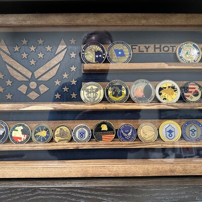 Medium Subdued US Flag Challenge Coin Display Flag united - Etsy