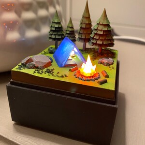 Campsite Night Light STL File Digital Download 3D Printer (read ...