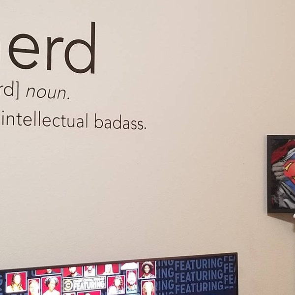 Geeky Wall Decal Definition of a Nerd, Vinyl Lettering for Teens or ...