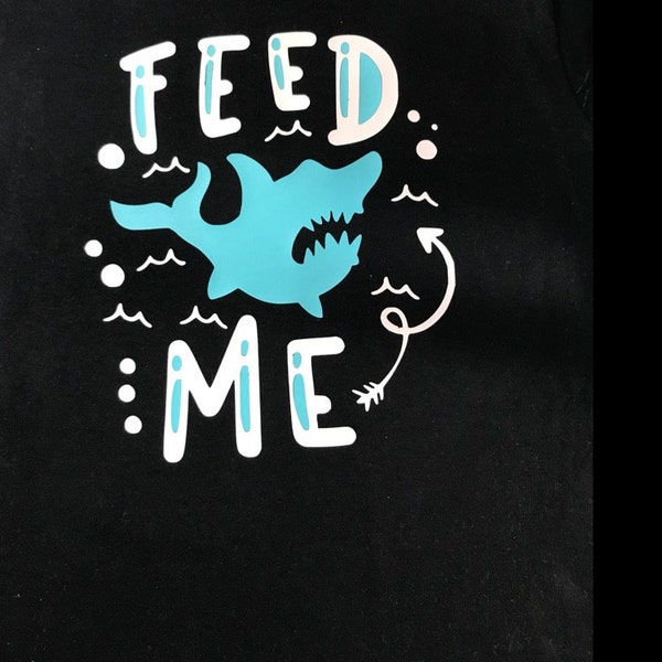 Feed Me Svg New Born Baby Svg Shark Svg Funny Tee Design Cuttable ...