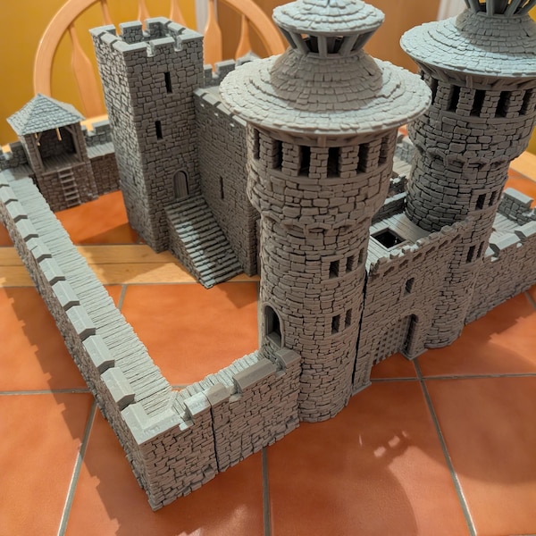 Norman Stone Fort: Wargaming Castle Keep, 3D Printed Tabletop Terrain ...